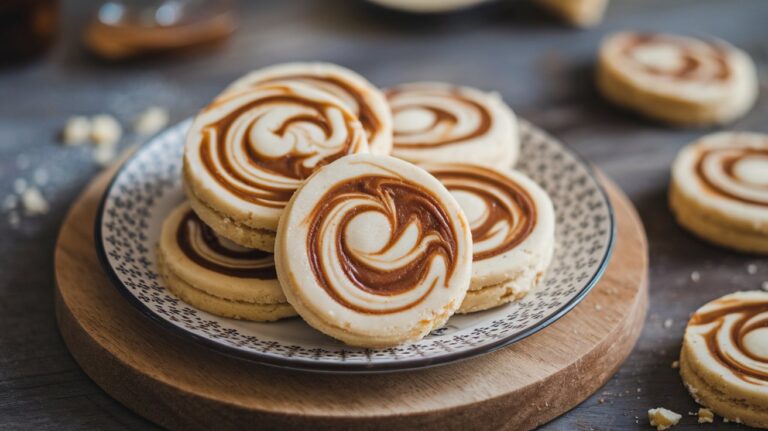 Caramel Macchiato Swirl Shortbread - Juicy Recipe