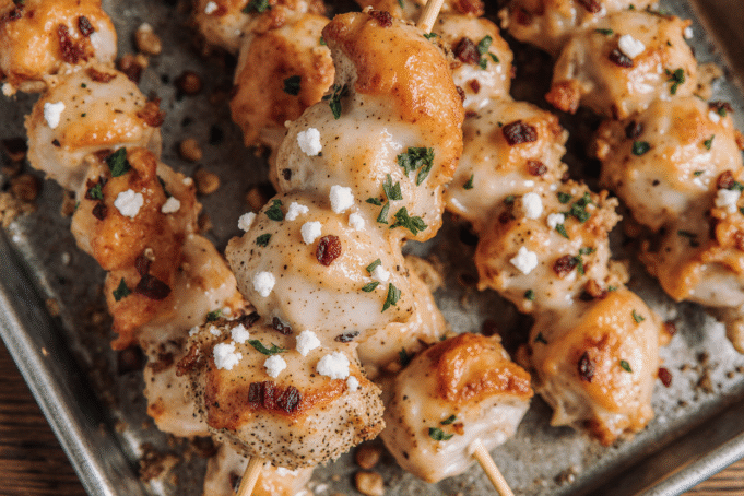 Juicy Grilled Ranch Garlic Parmesan Skewers Recipe - Juicy Recipe